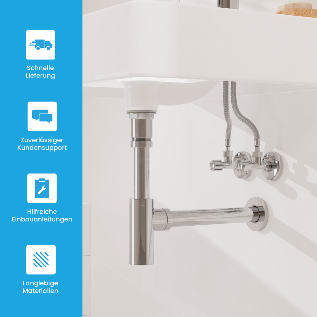 Design Siphon kaufen » universale Passform